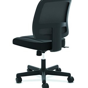 HON ValuTask Task Chair, Mesh Back Computer Chair for Office Desk, Black (HVL205)