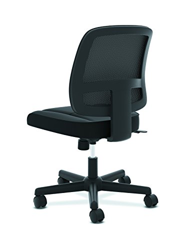 HON ValuTask Task Chair, Mesh Back Computer Chair for Office Desk, Black (HVL205)