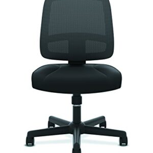 HON ValuTask Task Chair, Mesh Back Computer Chair for Office Desk, Black (HVL205)