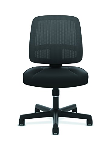 HON ValuTask Task Chair, Mesh Back Computer Chair for Office Desk, Black (HVL205)