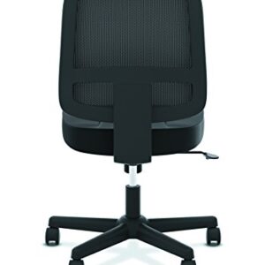 HON ValuTask Task Chair, Mesh Back Computer Chair for Office Desk, Black (HVL205)