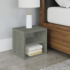 Way Basics Connect Shelf Cube Stackable Cubby (Tool-Free Assembly), Grey