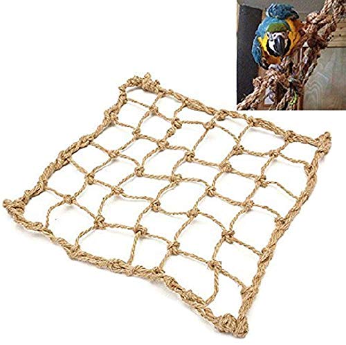 zoele Parrot Bird Hanging Rope Climbing Net Swing Ladder Cage Toy Parakeet Budgie Macaw Play Gym Toys Pet Accessories