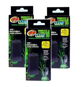 zoo med (3 pack) 511 mechanical filter sponge, fine