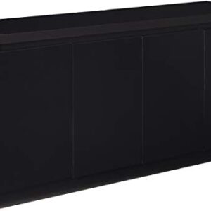 Manhattan Comforts Viennese Sideboard, Black Matte