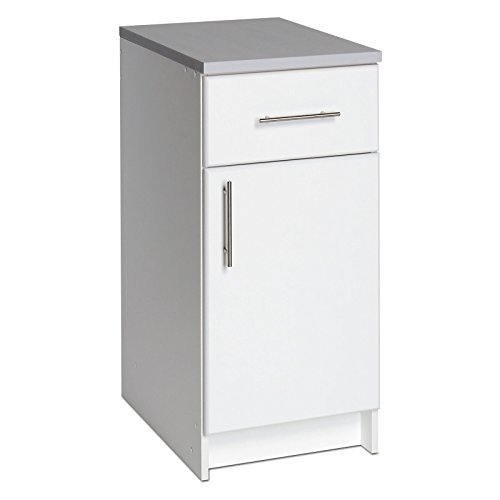 Prepac Elite 16 in. Single Door Utility Storage Base Cabinet - 36H in. (White)