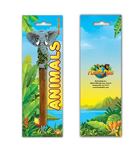 Planet Pens Elephant Novelty Pen - Cute Fun and Unique Kids and Adults Ballpoint Pen, Colorful Zoo Animal Writing Pen Instrument For School and Office