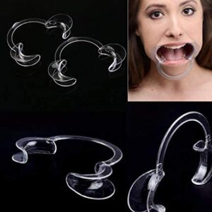 20-Pack- Dental C-Shape Oral Cheek Mouth Lip Retractor Opener for Dental Teeth Whitening or Fun Games - Middle Size