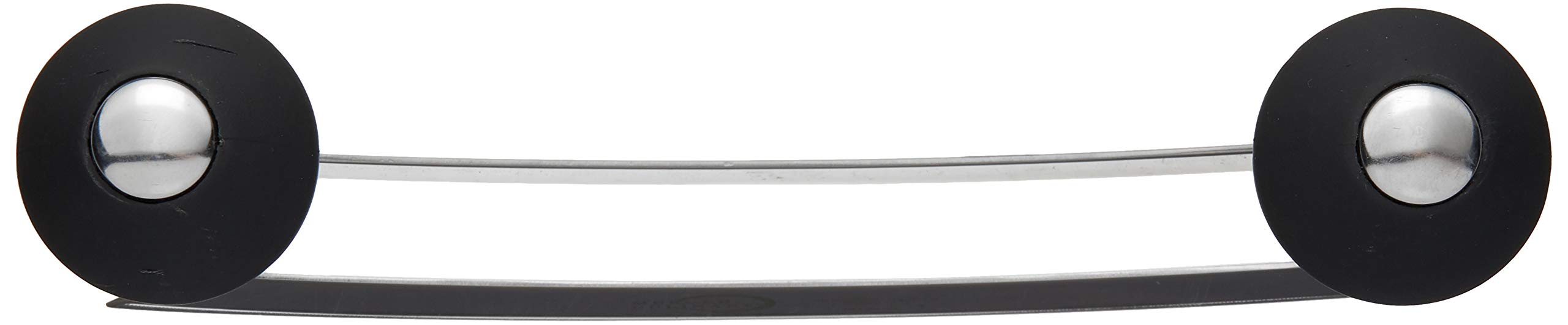 Mercer Culinary Double Blade Rocking Mezzaluna Knife with 2 Knob Handles, 8 Inch, Stainless Steel