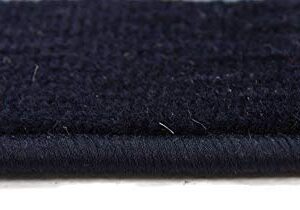 Unique Loom Espahan Collection Area Rug - Cape Cod (7' 10" Square, Navy Blue/ Black)