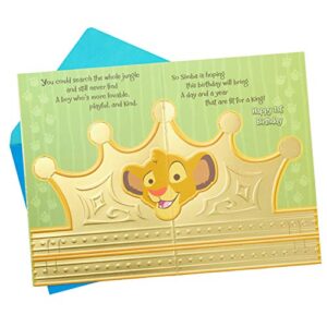 Hallmark First Birthday Card for a Boy (Lion King)