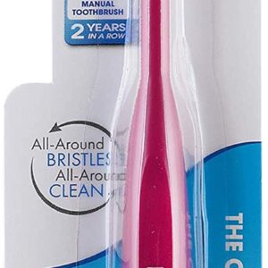 Brilliant Special Soft Toothbrush- For Cancer and Chemo Patients with Compromised Oral Health, Sensory Processing Disorder, Autism, and Other Special Oral Care Needs, Round Brush Head, Raspberry, 1 Ct