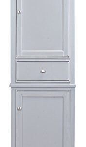 Eviva Elite Stamford 24 inch Gray Freestanding Linen Side Cabinet