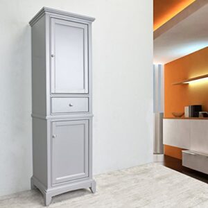 Eviva Elite Stamford 24 inch Gray Freestanding Linen Side Cabinet