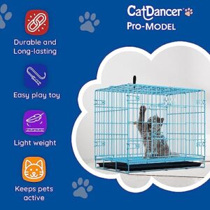 CAT DANCER Products Pro-Model Cat Toy with Cage Clip, Interactive Cat Toy for Cat Confined in Carrier