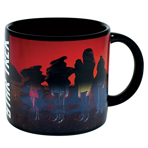 Star Trek Transporter Heat Changing Mug - Add Coffee or Tea and Kirk, Spock, McCoy and Uhura Appear on the Planet's Surface - Comes in a Fun Box,14 oz