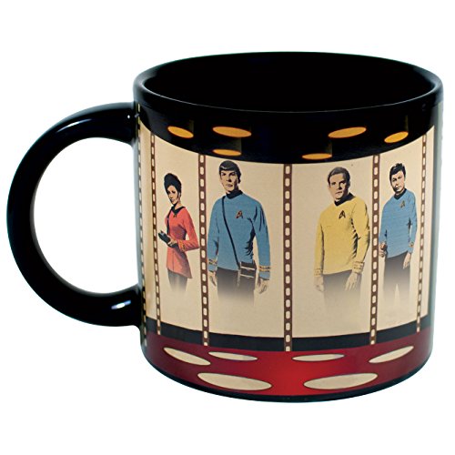 Star Trek Transporter Heat Changing Mug - Add Coffee or Tea and Kirk, Spock, McCoy and Uhura Appear on the Planet's Surface - Comes in a Fun Box,14 oz