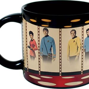 Star Trek Transporter Heat Changing Mug - Add Coffee or Tea and Kirk, Spock, McCoy and Uhura Appear on the Planet's Surface - Comes in a Fun Box,14 oz