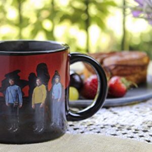 Star Trek Transporter Heat Changing Mug - Add Coffee or Tea and Kirk, Spock, McCoy and Uhura Appear on the Planet's Surface - Comes in a Fun Box,14 oz