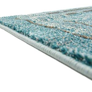 Unique Loom Medici Collection Vintage Botanical Traditional Light Blue Square Rug (8' 0 x 8' 0)