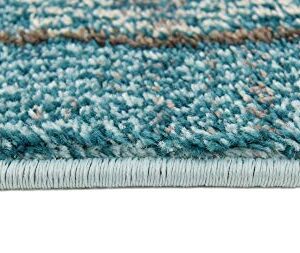 Unique Loom Medici Collection Vintage Botanical Traditional Light Blue Square Rug (8' 0 x 8' 0)