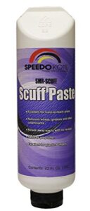 speedokote smr-scuff automotive scuff paste paint preparation abrasive & cleaner, 22 oz.