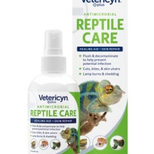 Vetericyn Plus Reptile Wound Care Spray | Reptile Skin Repair, Help Care for Reptile Wounds, Including Scale Rot, Lamp Burns, and Shedding. 3 ounces