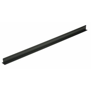 shelf divider t shape black plastic - 36" l x 2" h