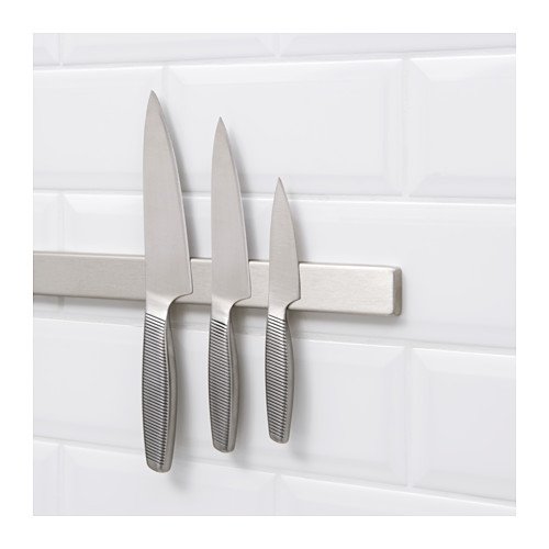 Kitchenline Modern Heavey Duty Magnetic Knife Rack, Stainless Steel Magnetic Knife Bar and Tool Holder 16 inch