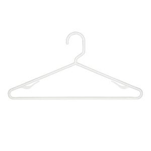 Woolite 6 Pack Plastic White Hangers