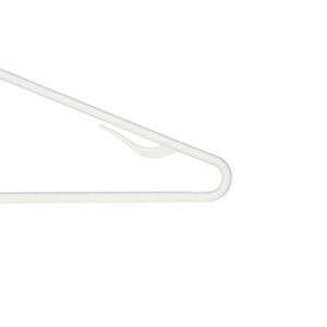 Woolite 6 Pack Plastic White Hangers