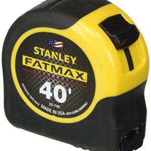 Stanley Tools FatMax 33-740 40-Foot Tape Rule with BladeArmor Coating,black; Yellow