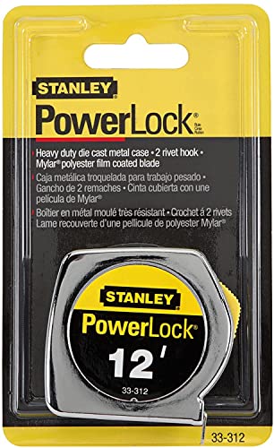 Stanley Hand Tools 33-312 3/4" X 12' PowerLock Professional Tape Measure (3 Pack)