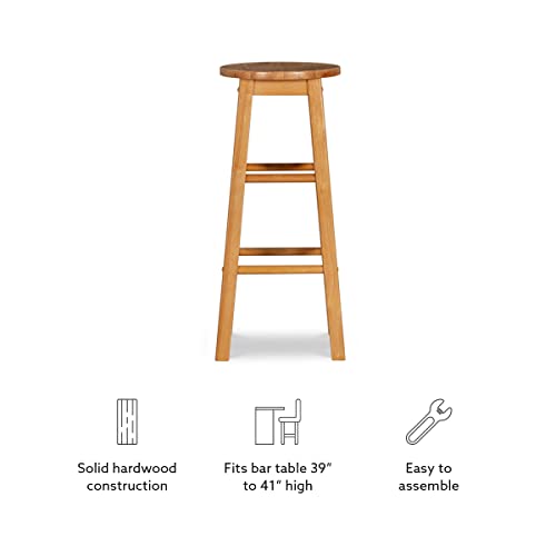 Linon 29-Inch Barstool With Round Seat