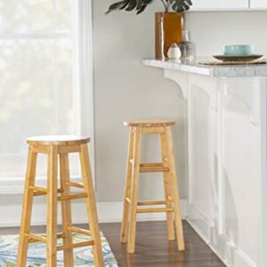 Linon 29-Inch Barstool With Round Seat