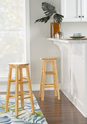 Linon 29-Inch Barstool With Round Seat