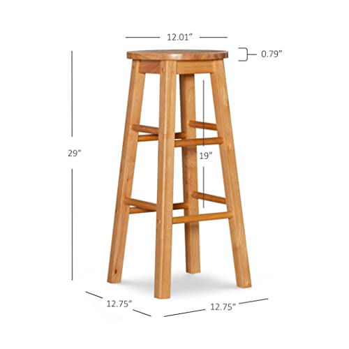 Linon 29-Inch Barstool With Round Seat