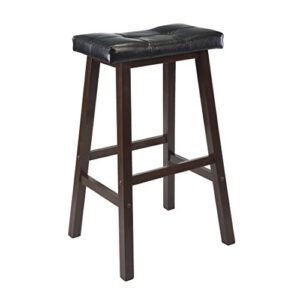 winsome mona stool, 29", antique walnut