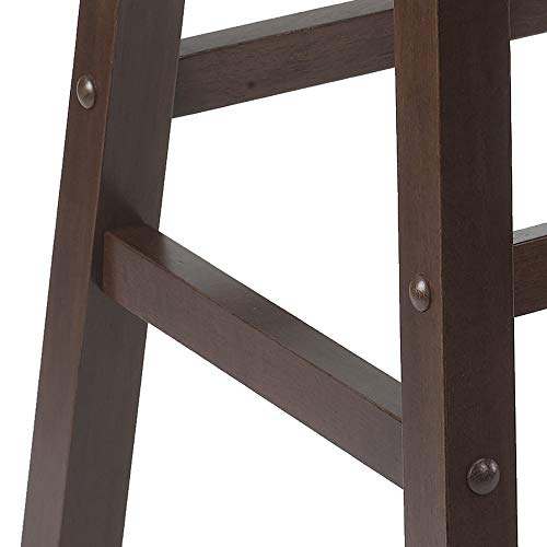 Winsome Mona Stool, 29", Antique Walnut