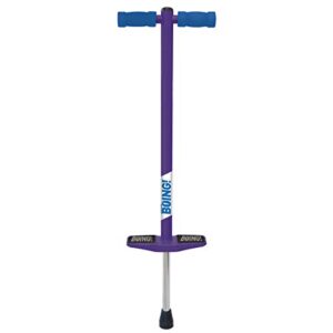 geospace jumparoo boing! jr. pogo stick by air kicks, small for kids 50 to 90 lbs (purple)