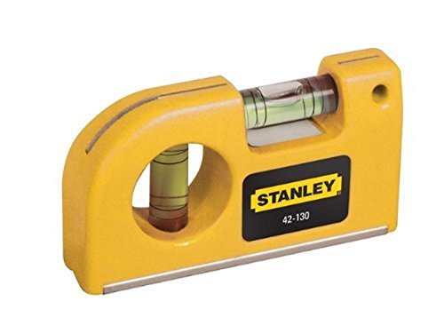 Stanley 0-42-130 Pocket Level magnetic horizontal/vertical, Yellow