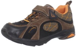 jumping jacks trail seeker hiking shoe (toddler/little kid),tan/black/grey/orange,35 eu (3 w us little kid)