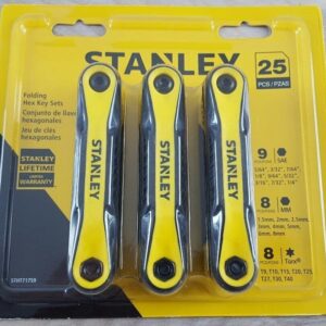 Stanley STHT71839 Folding Metric and Sae Hex Keys, 2-Pack