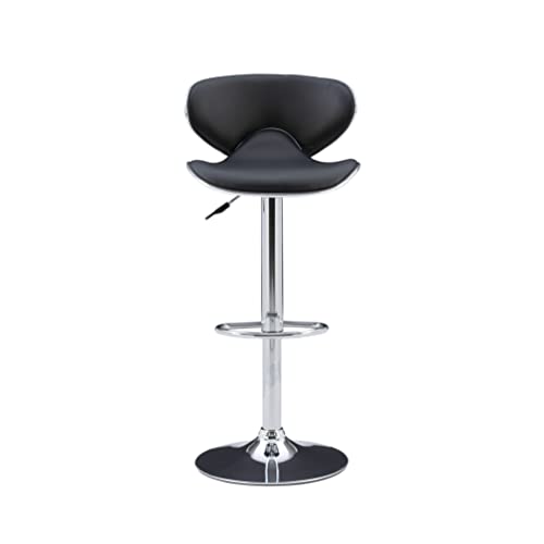 Powell Furniture Powell PU, Chrome/Black Barstool