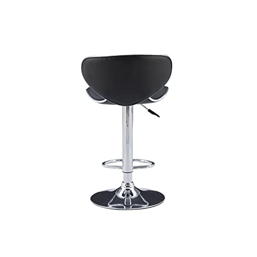 Powell Furniture Powell PU, Chrome/Black Barstool