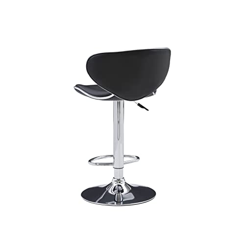 Powell Furniture Powell PU, Chrome/Black Barstool