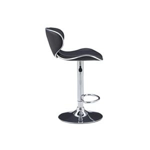 Powell Furniture Powell PU, Chrome/Black Barstool