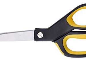 Stanley 8 Inch All-Purpose Ergonomic Scissor (SCI8EST-YLW), Yellow/Black