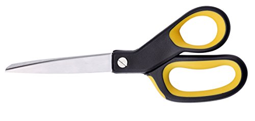 Stanley 8 Inch All-Purpose Ergonomic Scissor (SCI8EST-YLW), Yellow/Black