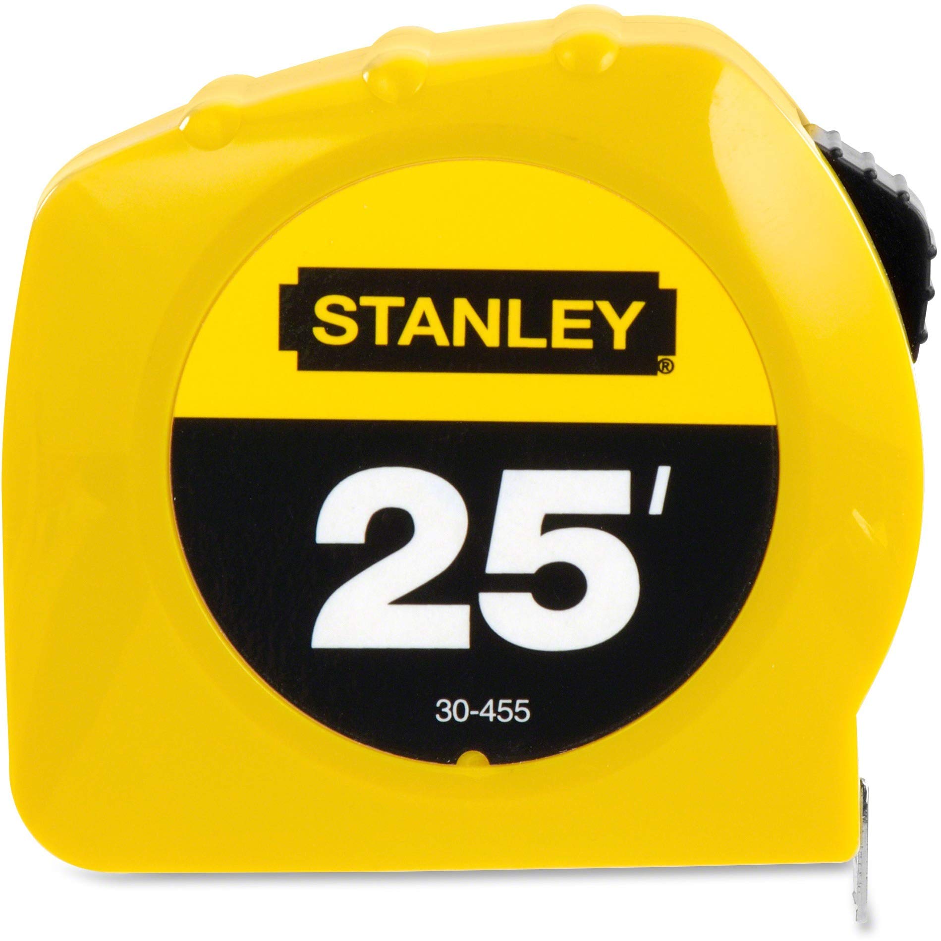 Stanley 30455 Power Return Tape Measure, Plastic Case, 1-Inch X 25Ft, Yellow